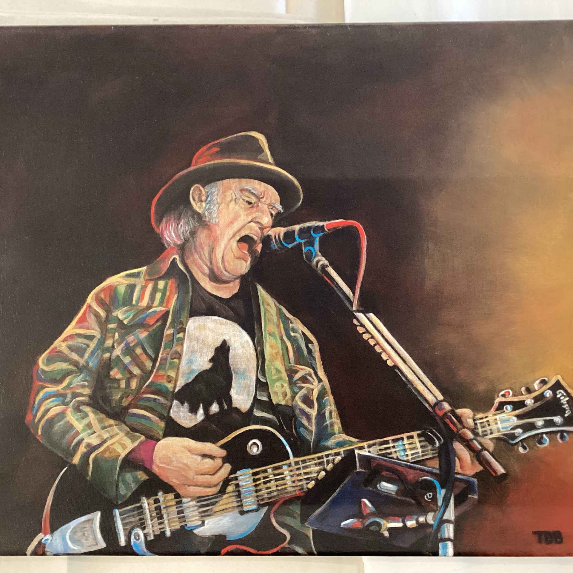 MFA001 Neil Young / Original painting | PEI Crafts Council Inc